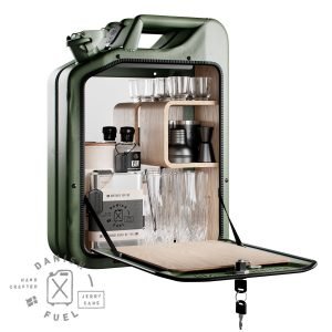 Bar Cabinet L.E - Army Green - Danish Fuel