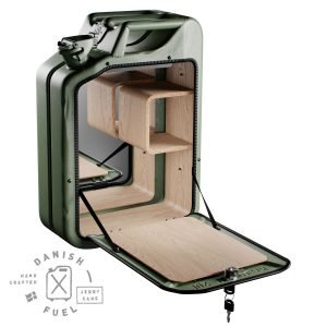 Bar Cabinet L.E - Army Green - Danish Fuel