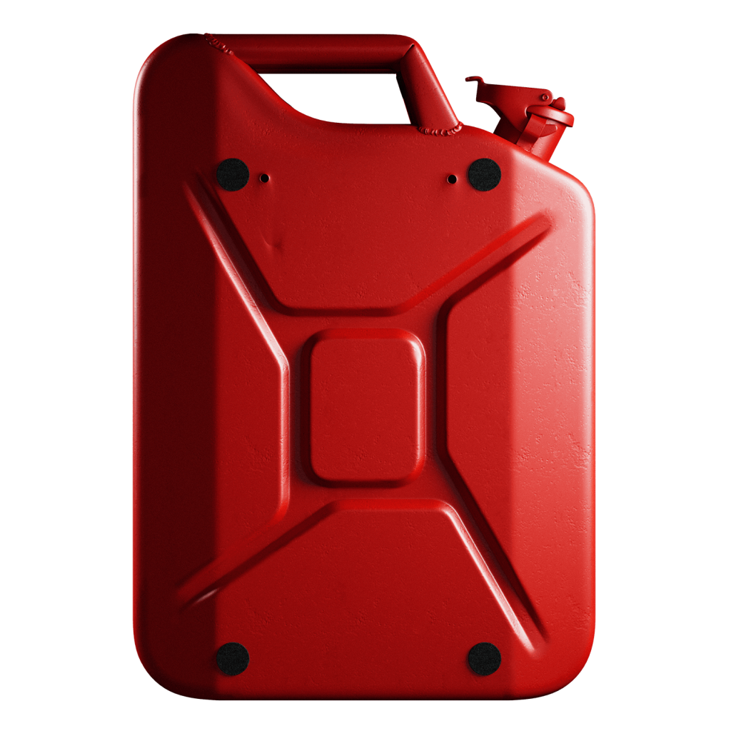 Gas Red - Oak hip flask - Danish Fuel