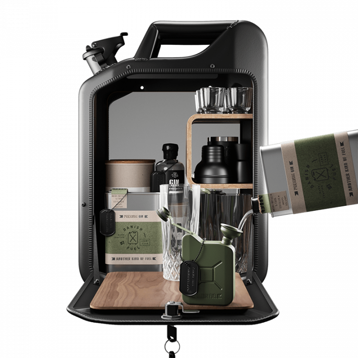 2 x Hip Flasks - Danish Fuel