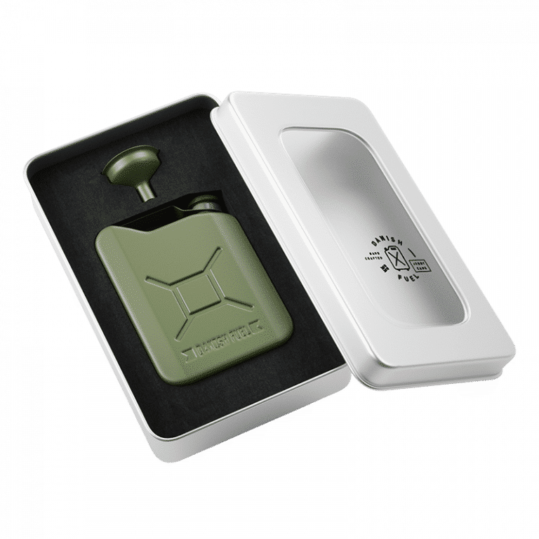 2 x Hip Flasks - Danish Fuel