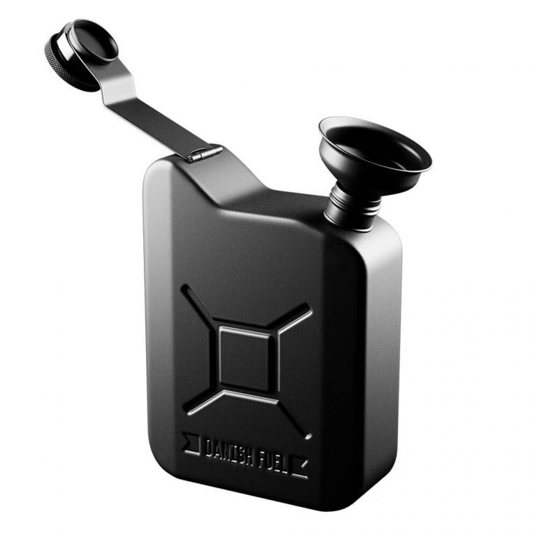 2 x Hip Flasks - Danish Fuel