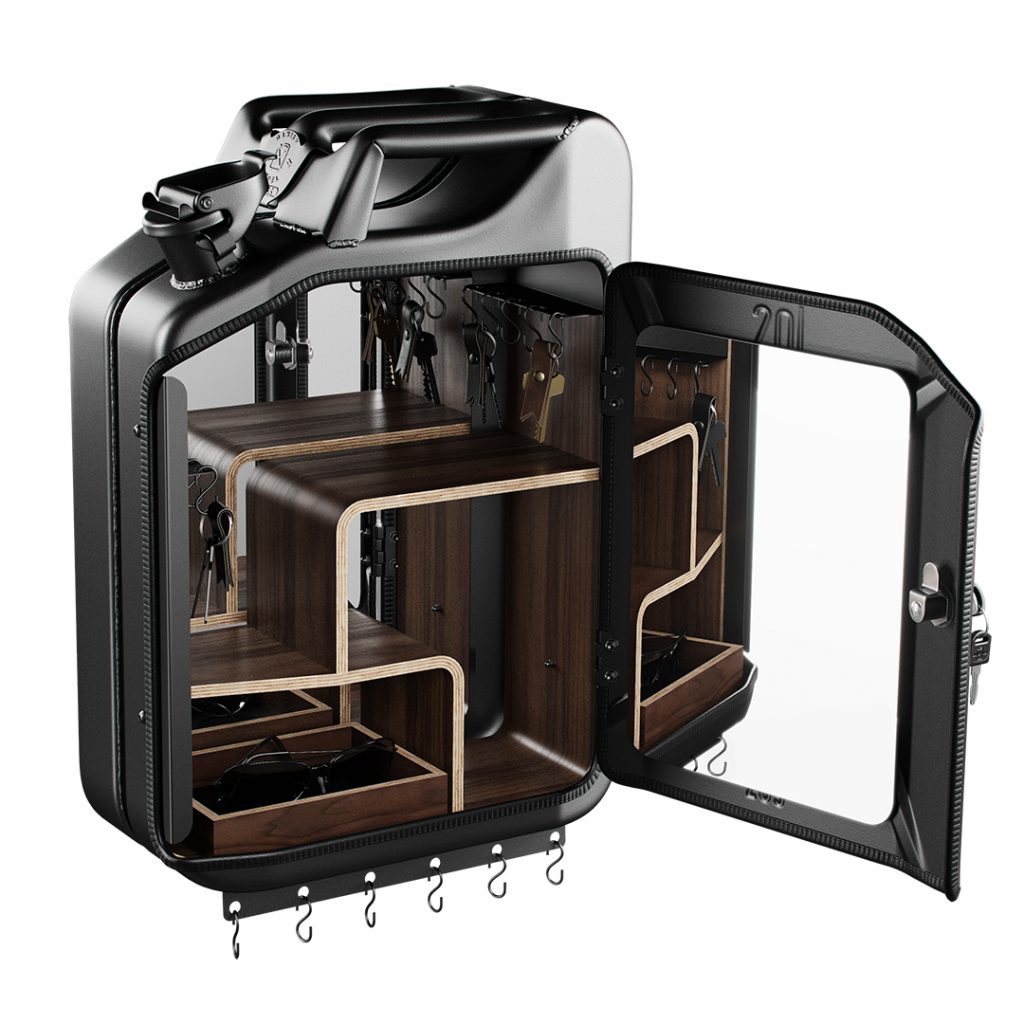 Key cabinet nano black - Danish Fuel